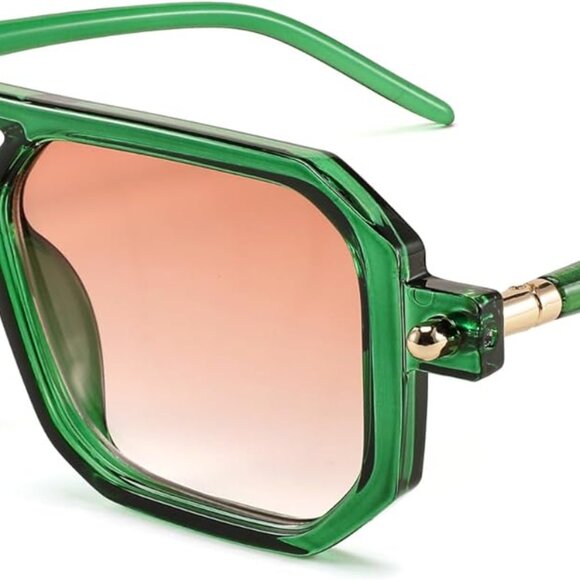 Accessories | Vintage Square 7s Flat Aviator Sunglasses Women Men ...